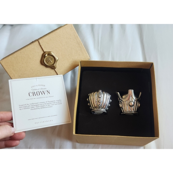 Pottery Barn | Dining | Pottery Barn European Crown Salt Pepper Shakers ...